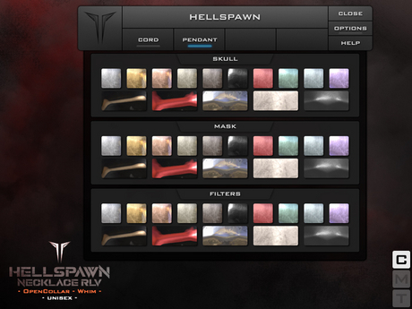 Second Life Marketplace - **RE** Hellspawn Necklace M1 RLV - UNISEX - OpenCollar - Whim Ready